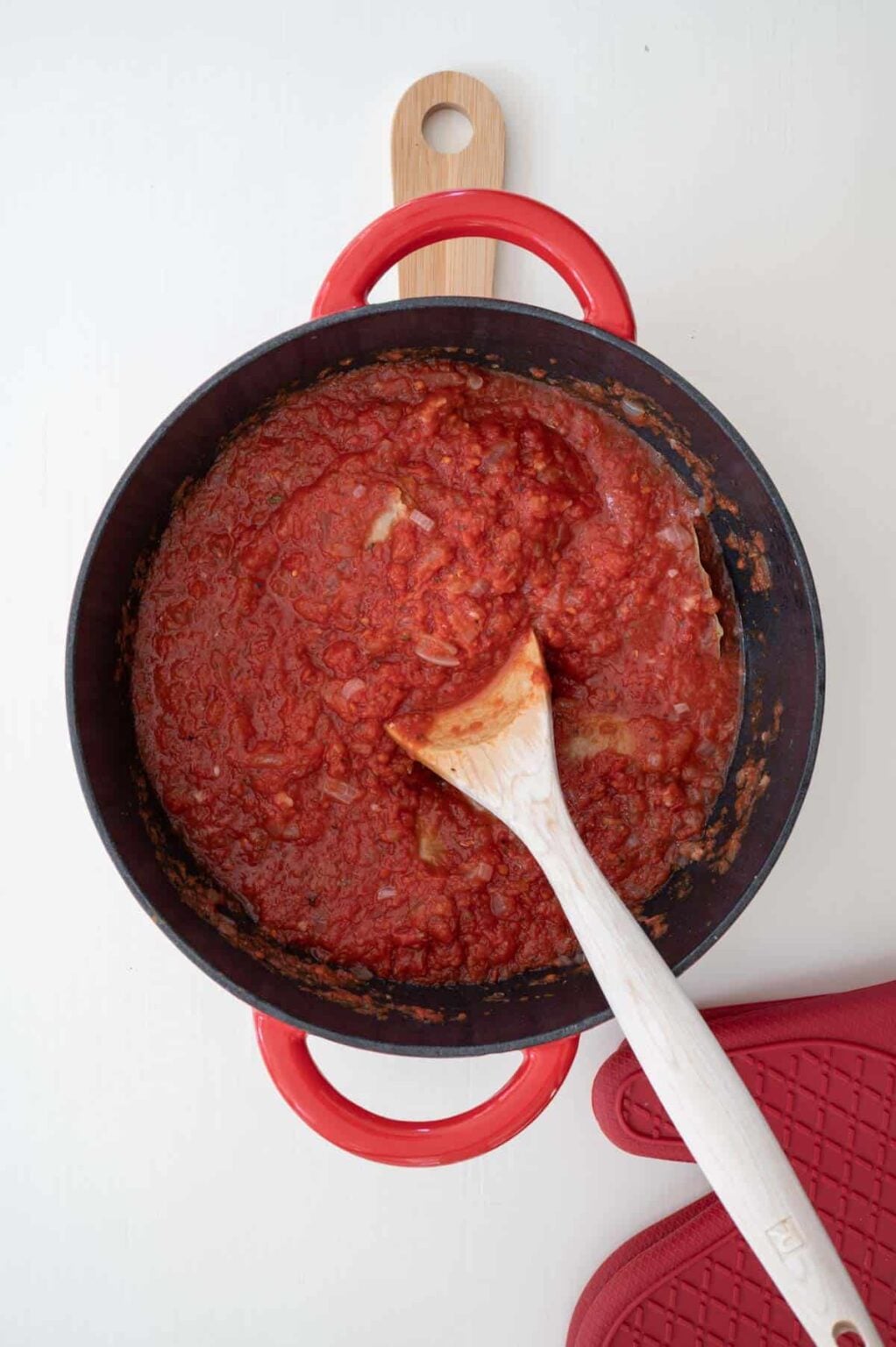 Hearty Marinara with Sausage - LadyPearTree