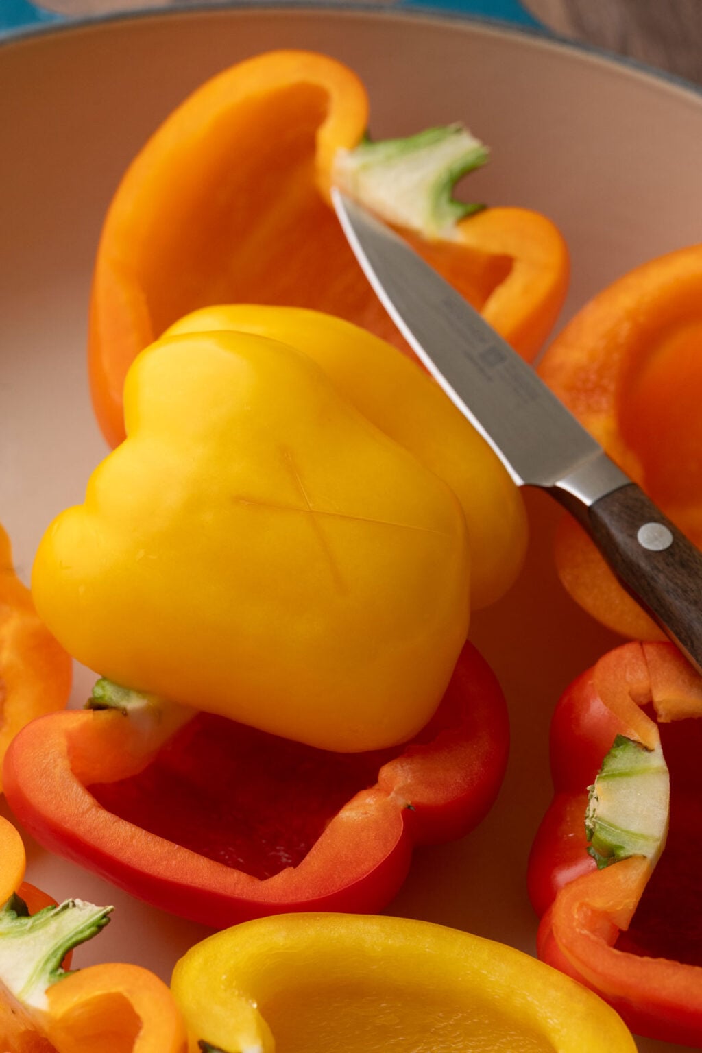 Bison-Stuffed Peppers (with Simple Tomato Sauce) - LadyPearTree