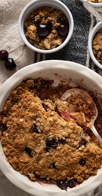 Cherry Apple Crisp - LadyPearTree