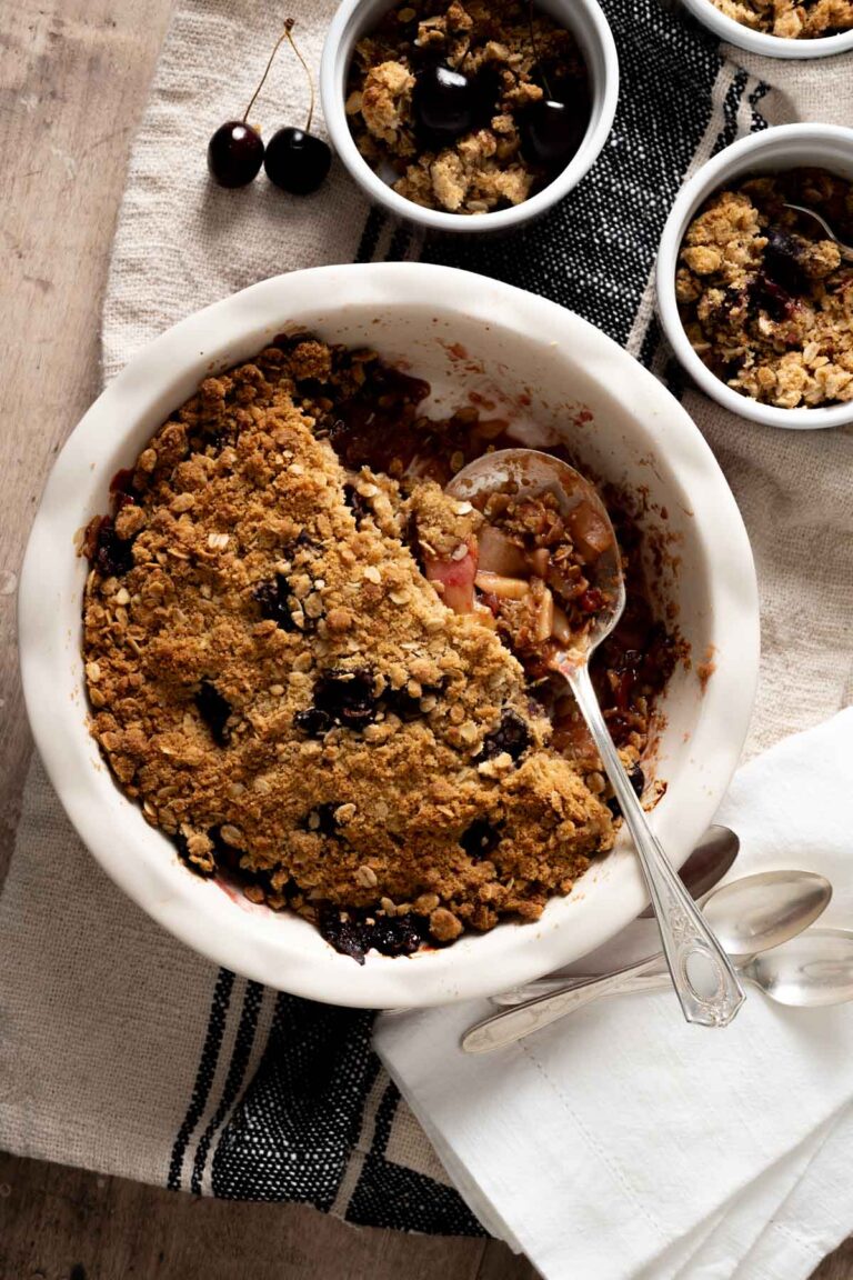 Cherry Apple Crisp - LadyPearTree