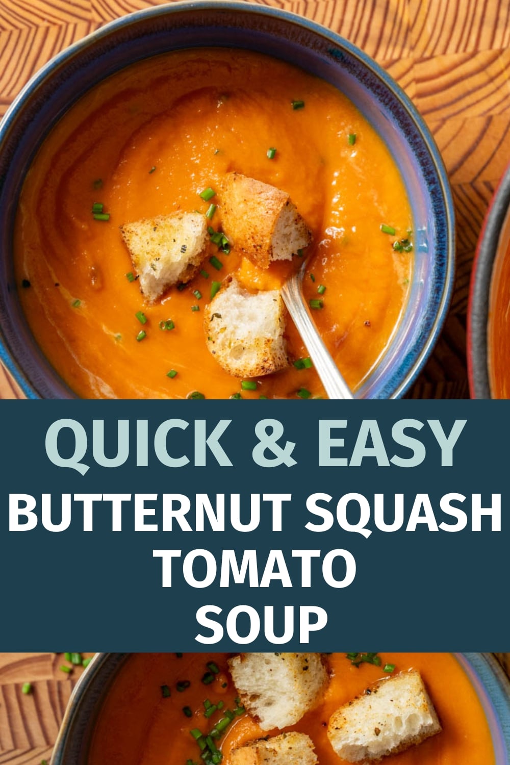 Creamy Butternut Squash and Tomato Soup Recipe - LadyPearTree
